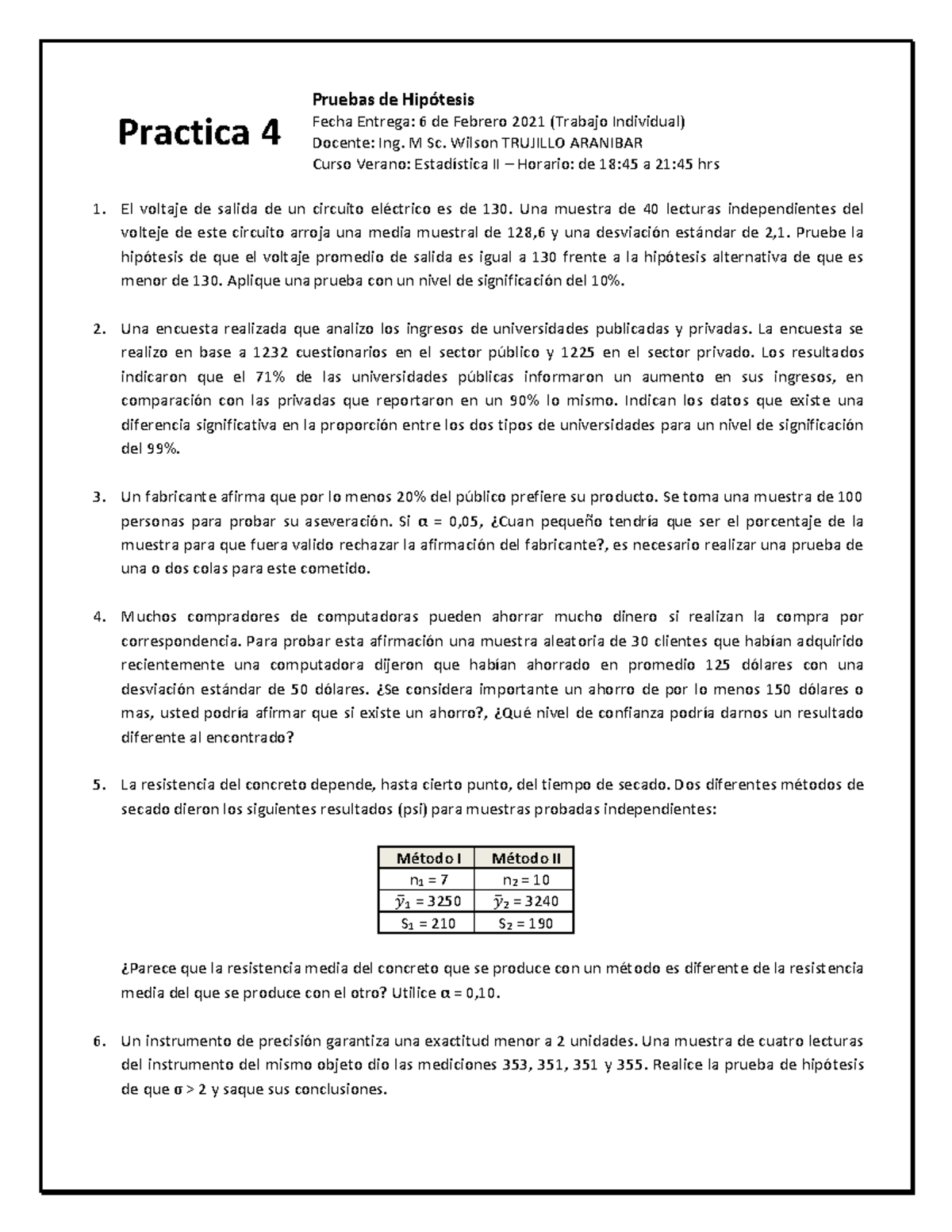 Practica 4 Hipotesis - Apuntes 4 - Practica 4 Pruebas de Hipótesis ...