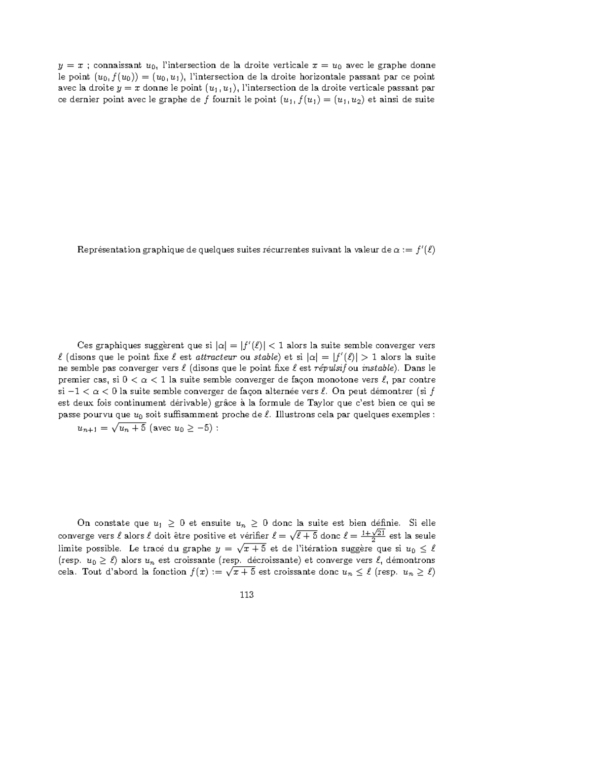 Cours-L1-29 - Cours-L1-29 - y = x ; connaissant u 0 , l’intersection de ...