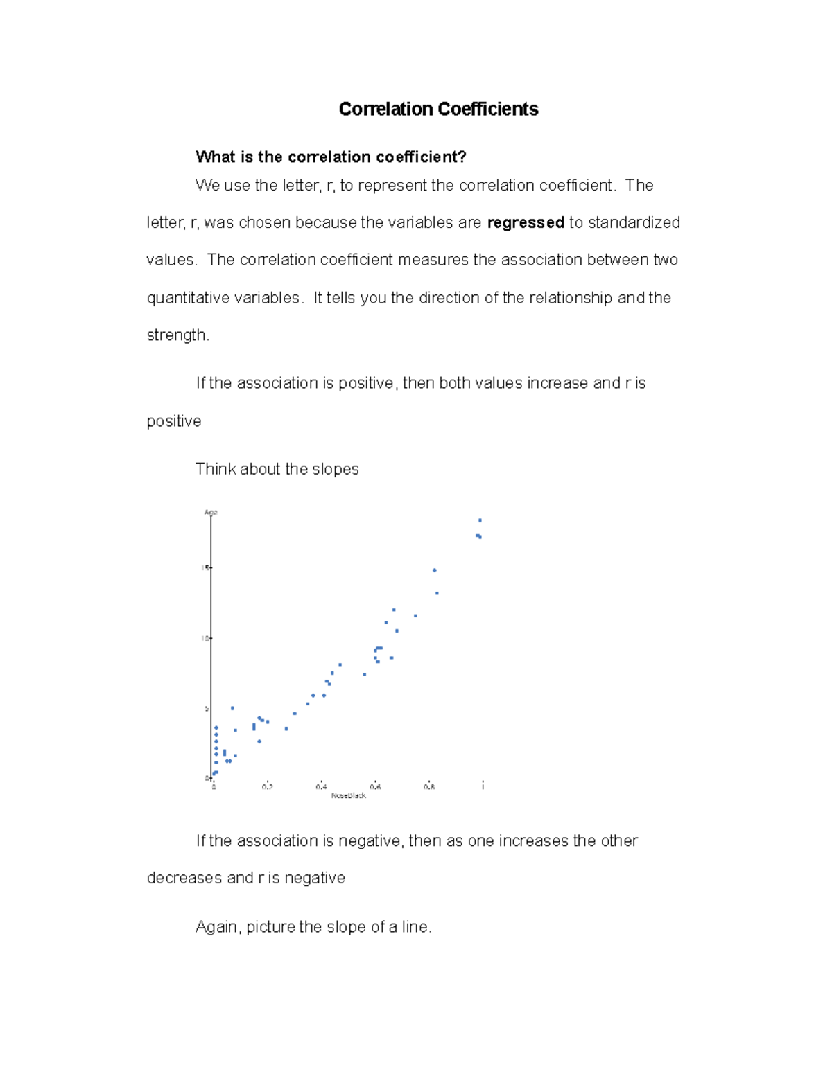 Correlation Coefficients-1 - Correlation Coefficients What is the ...