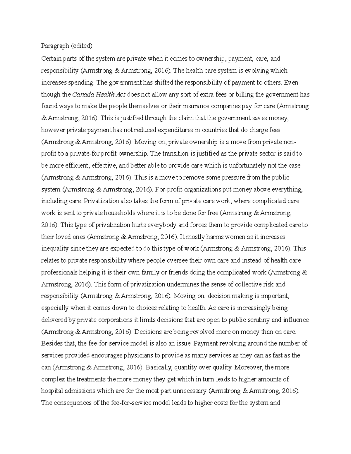 Paragraph - assignment - Paragraph (edited) Certain parts of the system ...