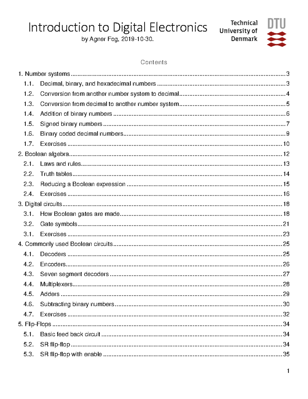 Introduction to Digital Electronic - A binary digit is also called a ...
