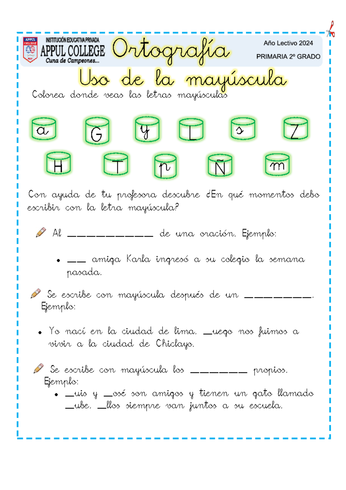 Archivo Fichas - APRENDER A ESCRIBIR - Ortografía Uso de la mayúscula H ...
