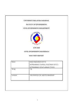 Building assessment report - FACULTY OF ENGINEERING CIVIL ENGINEERING ...