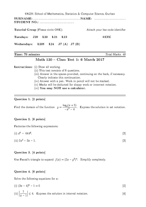 2022 WTS 12 Calculus (ecolebooks - 2022 WTS CALCULUS GRADE : 12 COMPILED BY : PROF KHANGELANI ...