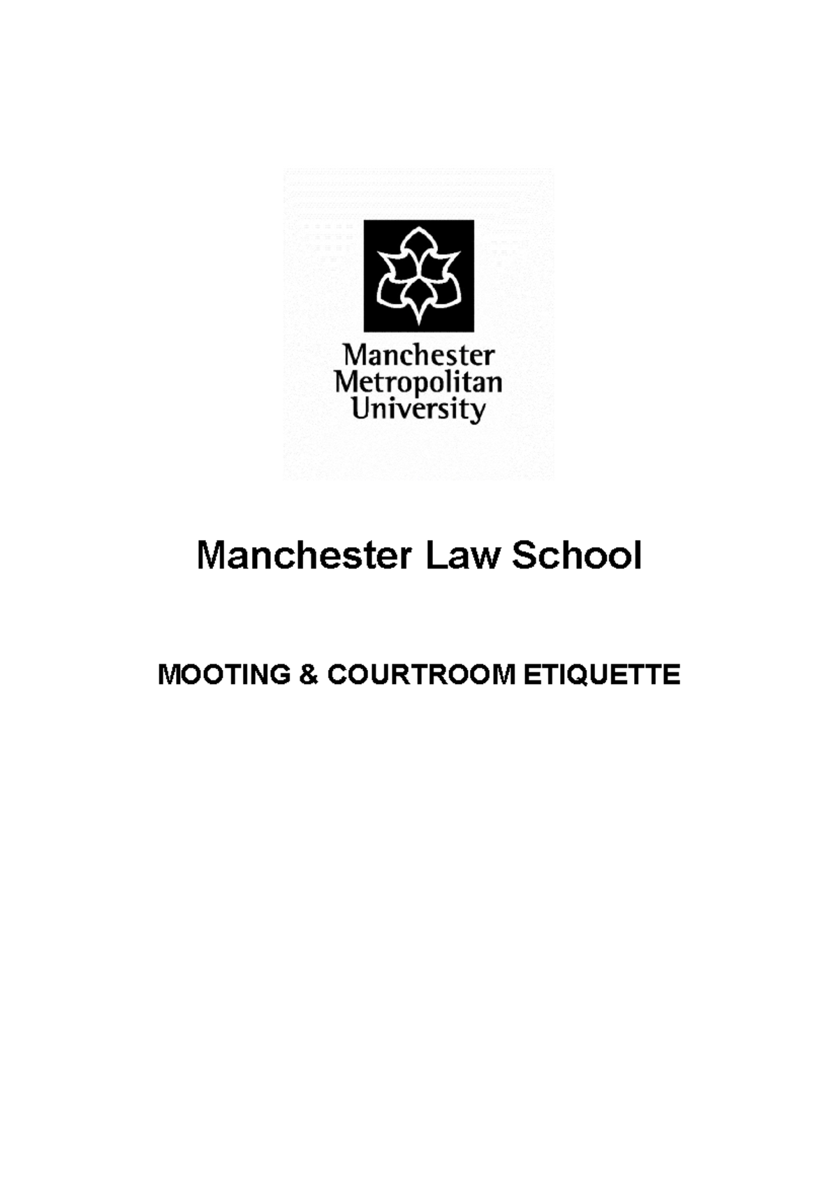 Handout - Courtroom Etiquette and Formalities - Quick Guide ...
