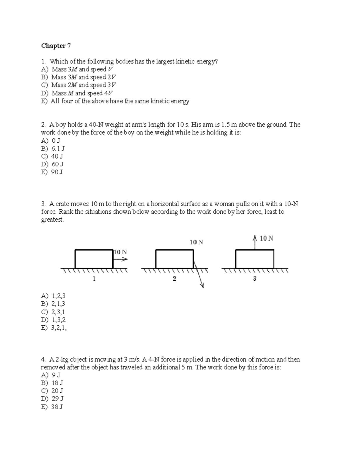 TUT4 student - Tutorial 4 Questions Chapter 7, 8 and 33 - Chapter 7 Which of the following ...