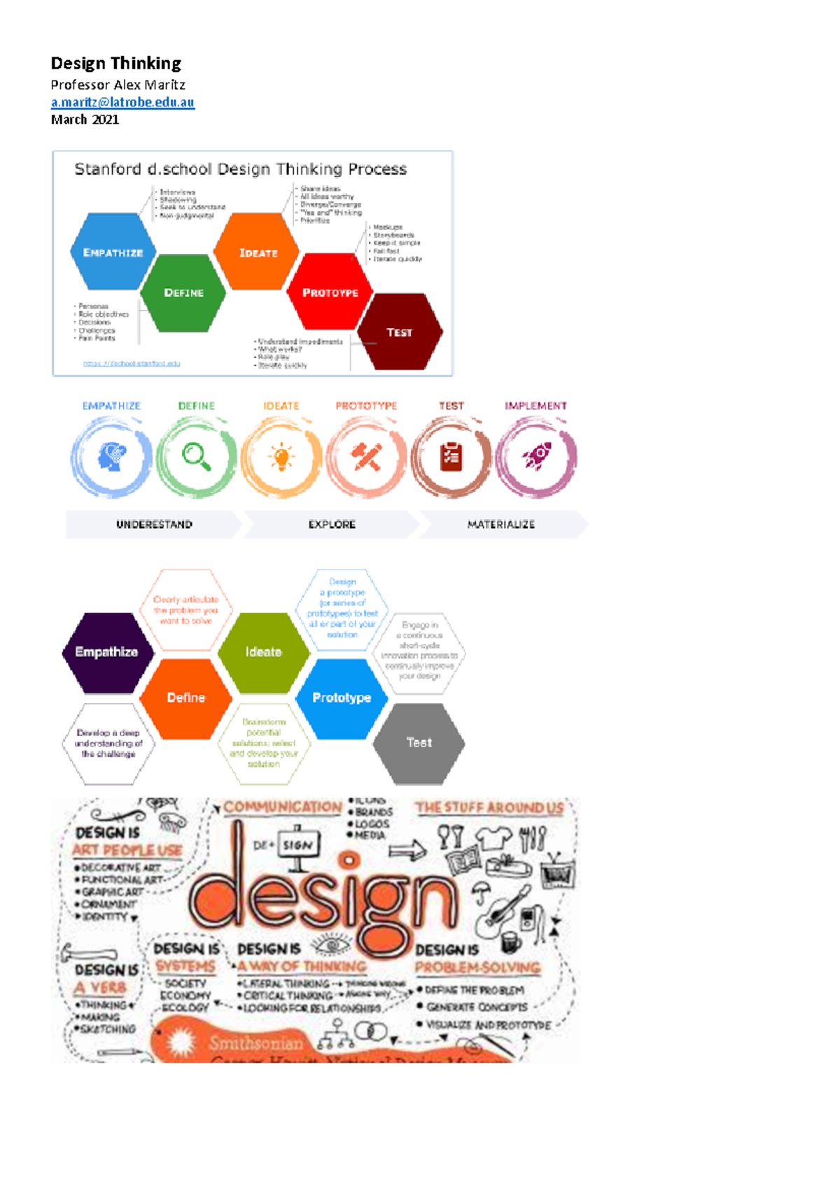 Design Thinking - Lecture notes 1-Business Information Systems Design ...
