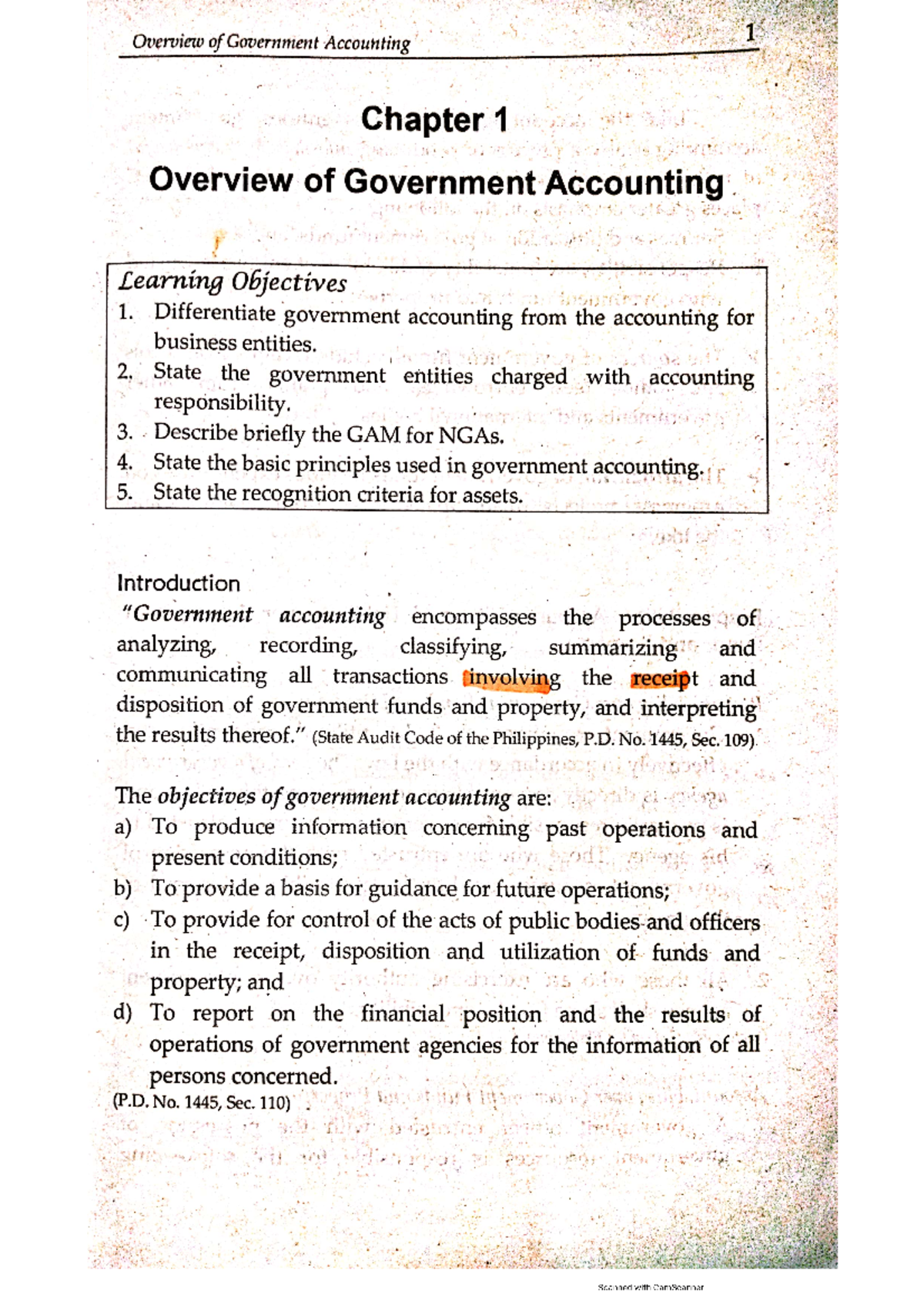 Chapter 1-GOV - Lecture notes 1-10 - BSA - Studocu