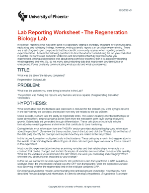 Week 4 Skeletal Muscles - BIO/290 v Lab Report – Skeletal Muscle In science, reporting what has ...