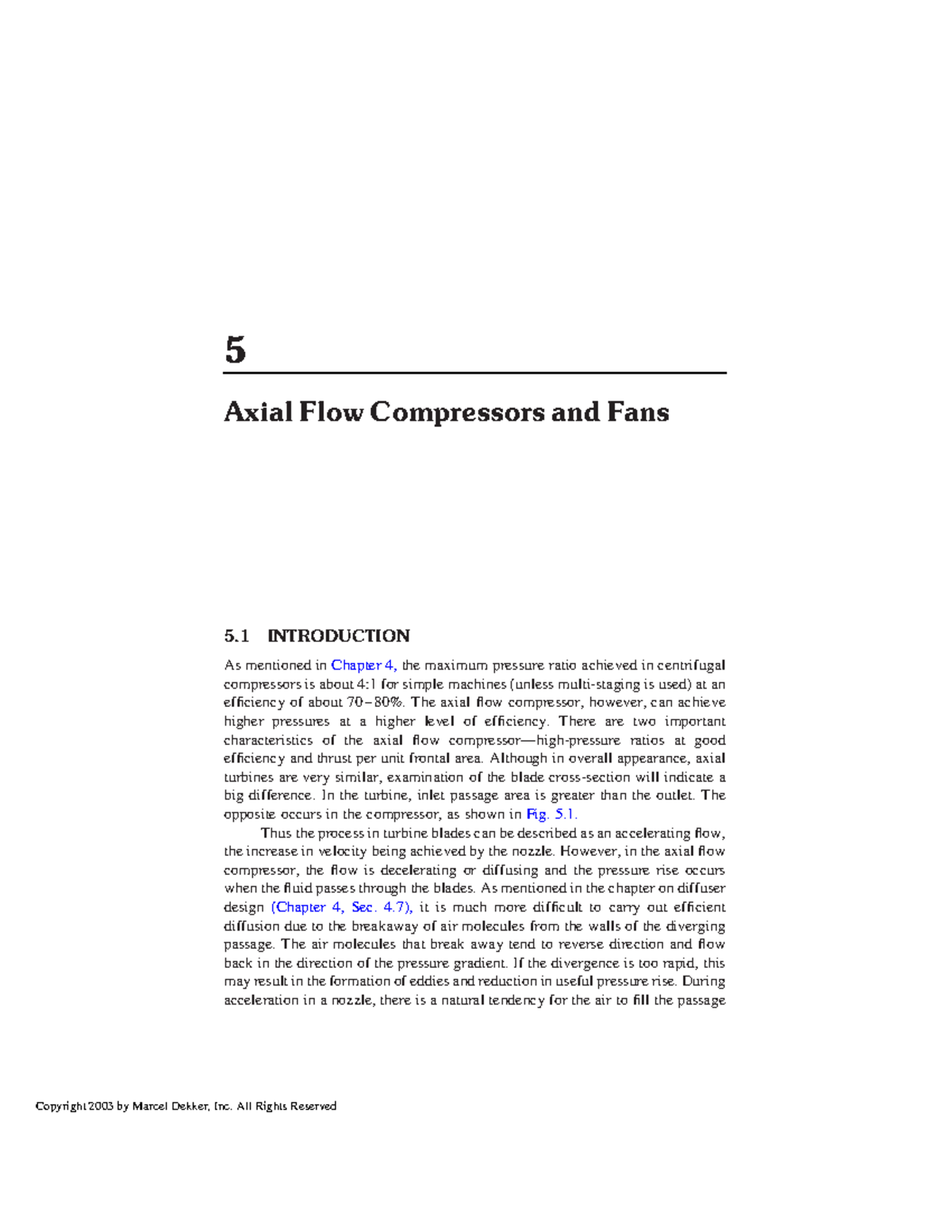 Chapter 5 turbo - use the textbook for other references - 5 Axial Flow ...