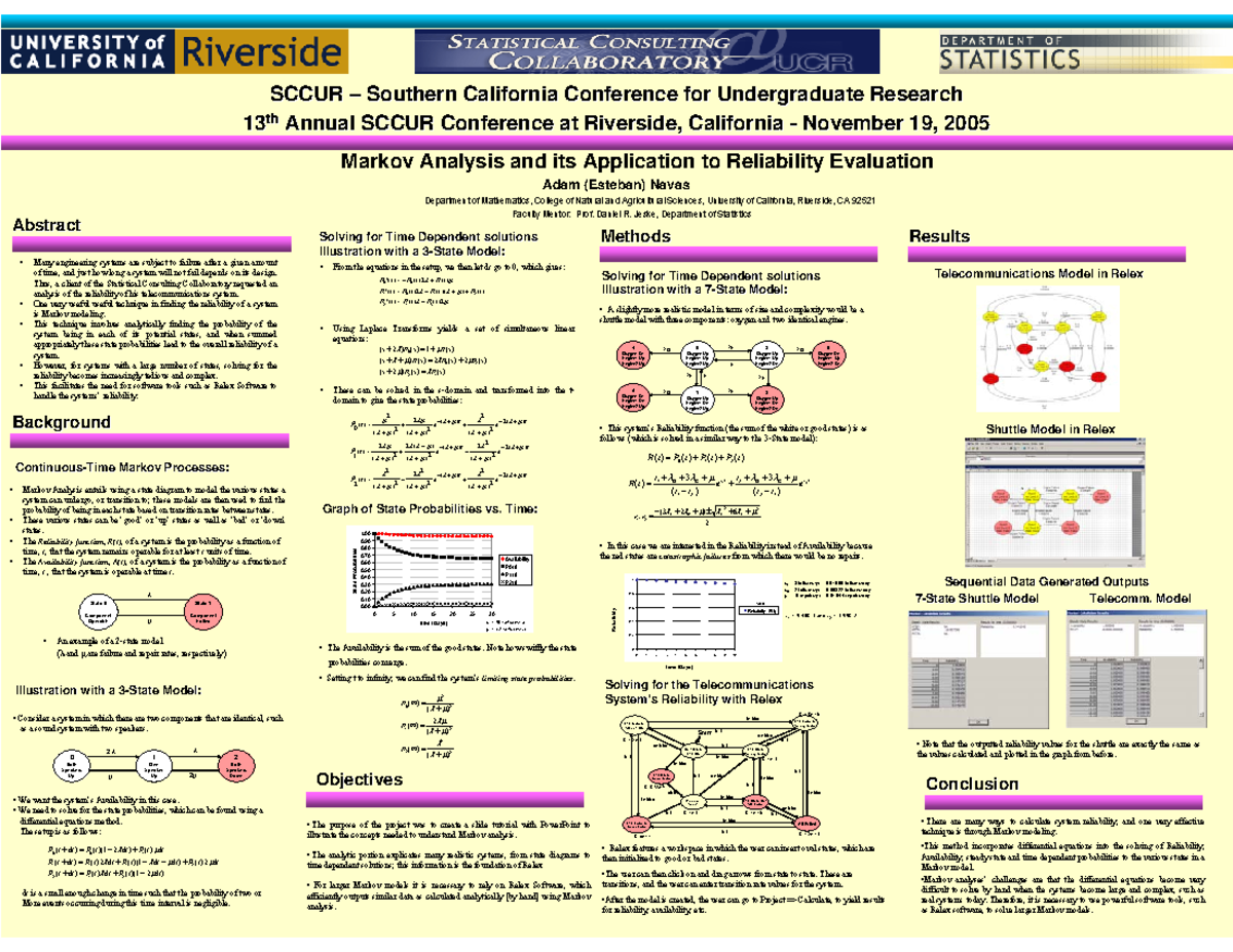 Adams Sccur Poster - Markov Analysis entails using a state diagram to ...