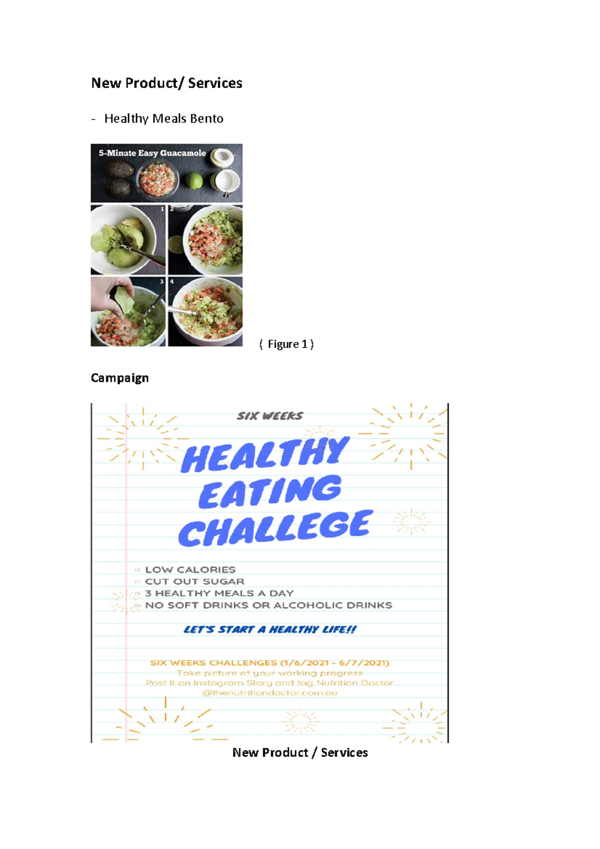 New Service Marketing - New Product/ Services Healthy Meals Bento ...
