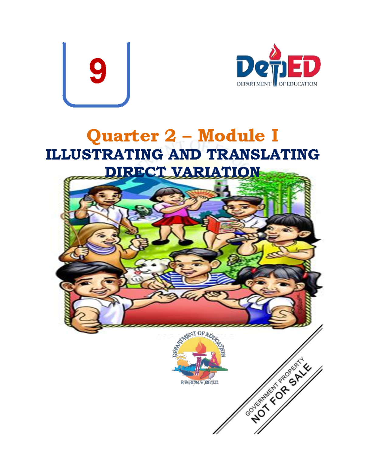 Math9-Q2-M1 - 9 Quarter 2 – Module I ILLUSTRATING AND TRANSLATING ...