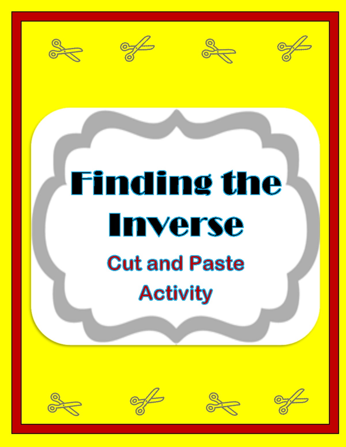 Find the inverse of the function puzzle - A 𝒇(𝐱) = 𝟑𝒙 + 𝟒 B 𝒇(𝐱) = 𝟐𝟓− ...