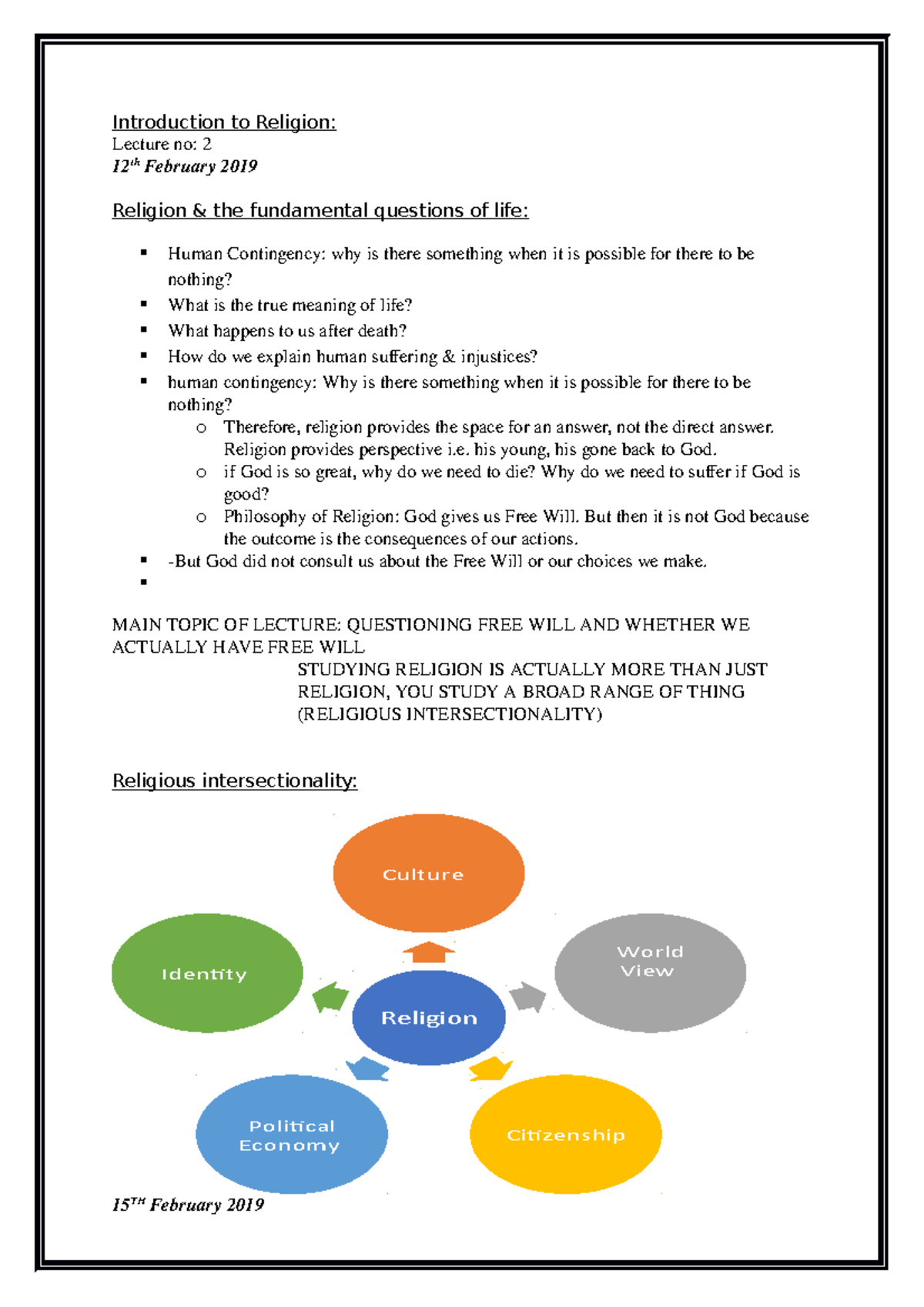 African Traditional Religions - Introduction to Religion: Lecture no: 2 ...