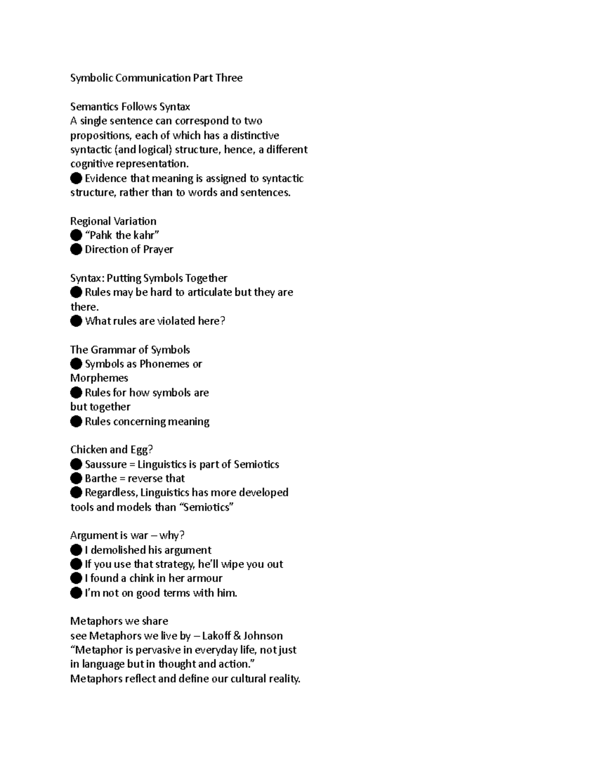 Symbolic Communication Part Three - Symbolic Communication Part Three ...