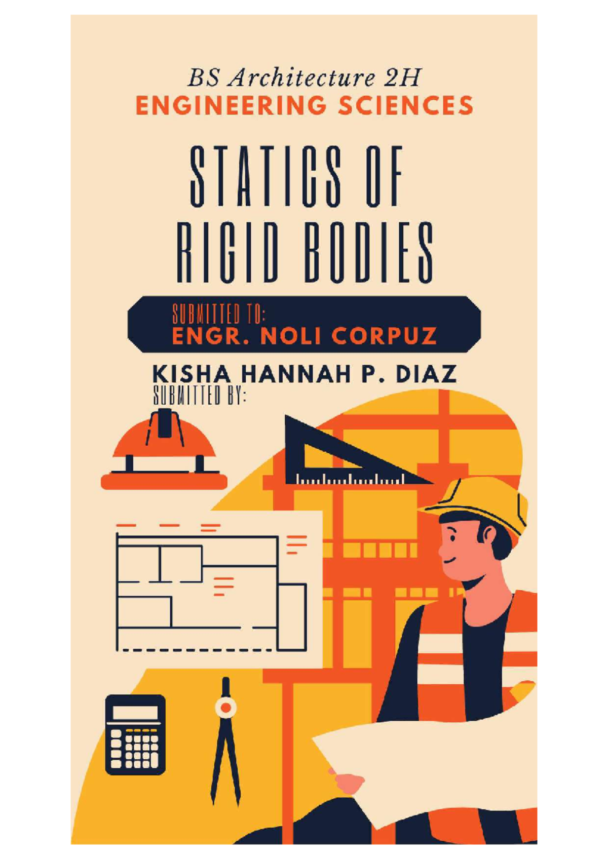 Kisha Diaz - Notebook Statics of Rigid Bodies - BS Architecture 2H ...