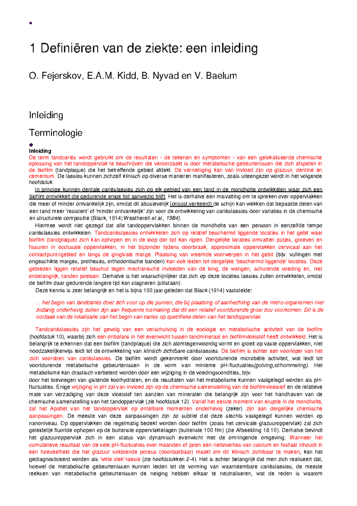 Samenvatting dental caries the disease and its clinical management Ole ...