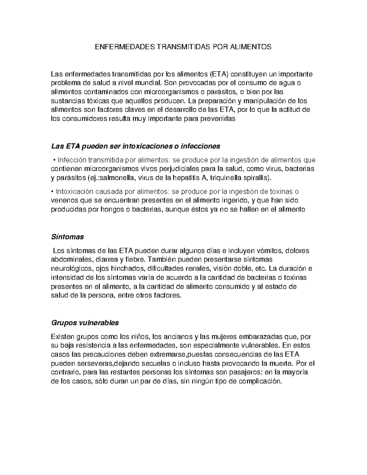 Enfermedades- Transmitidas-POR- Alimentos - Warning: TT: undefined function: 32 ENFERMEDADES ...