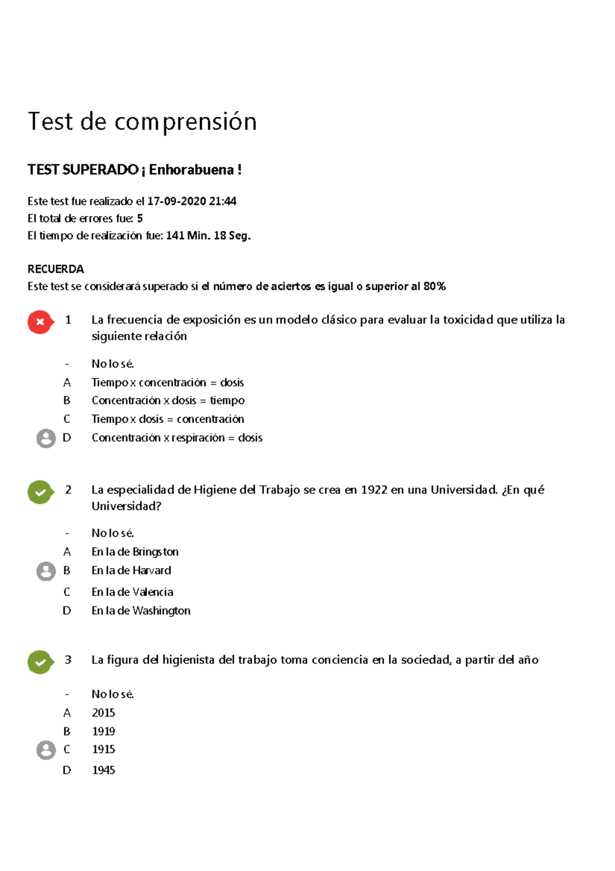 TEST TEMA 4 - Test - Test de comprensión TEST SUPERADO ¡ Enhorabuena ...