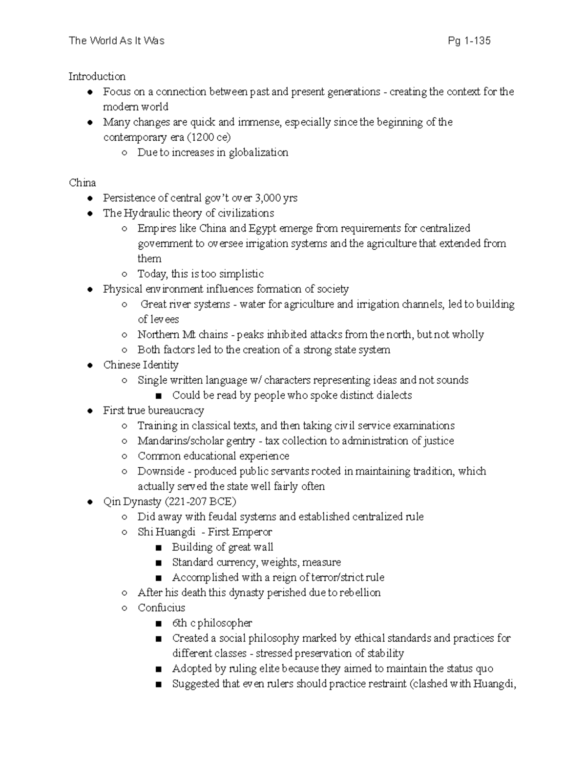 Textbook Chapter 1 Notes - Introduction Focus on a connection between ...