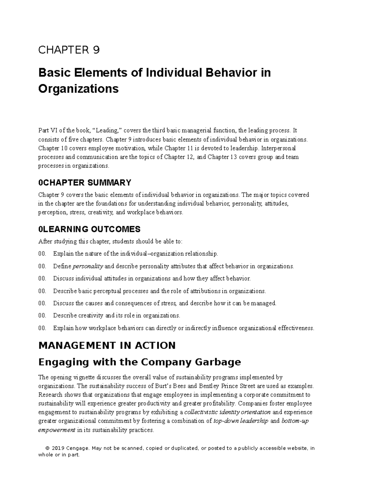 Griffin 9e IM Ch 9 edited - CHAPTER 9 Basic Elements of Individual ...