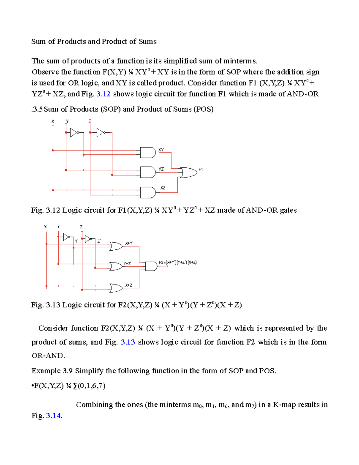Sum of Products and Product of Sums - Observe the function F(X,Y) ¼ XY ...