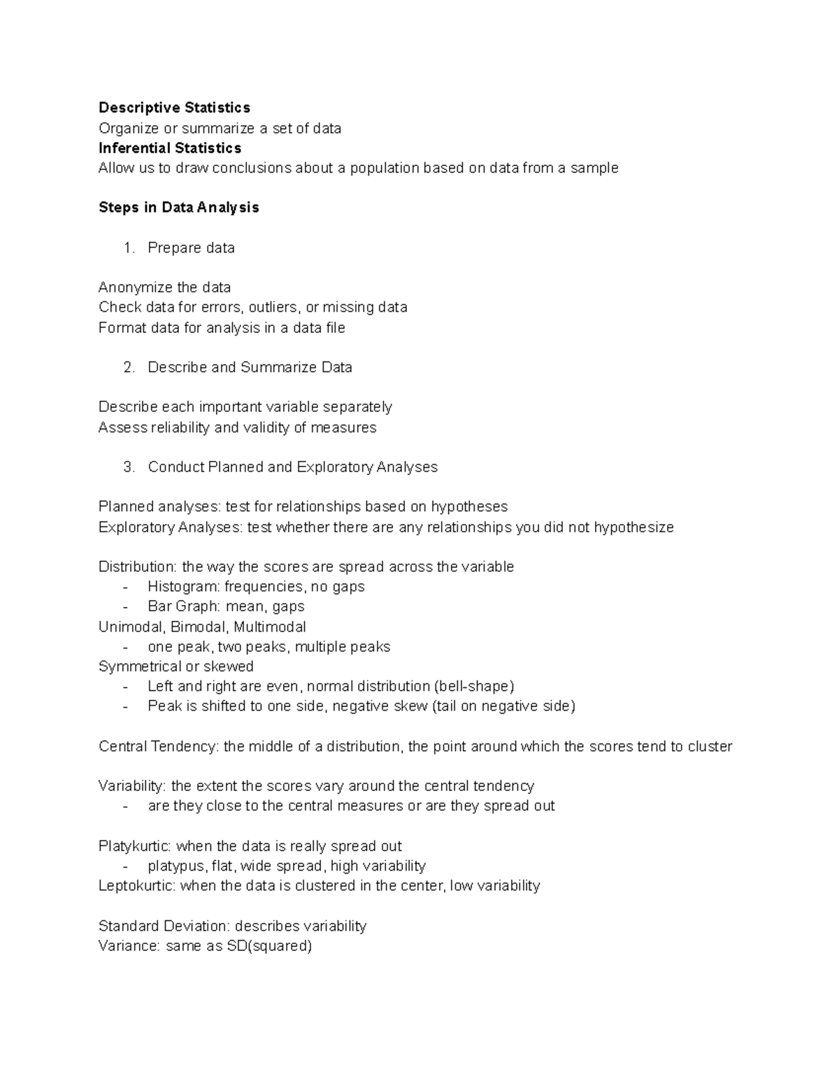 Chapter 12,13 - Descriptive and Inferential Statistics - Descriptive ...