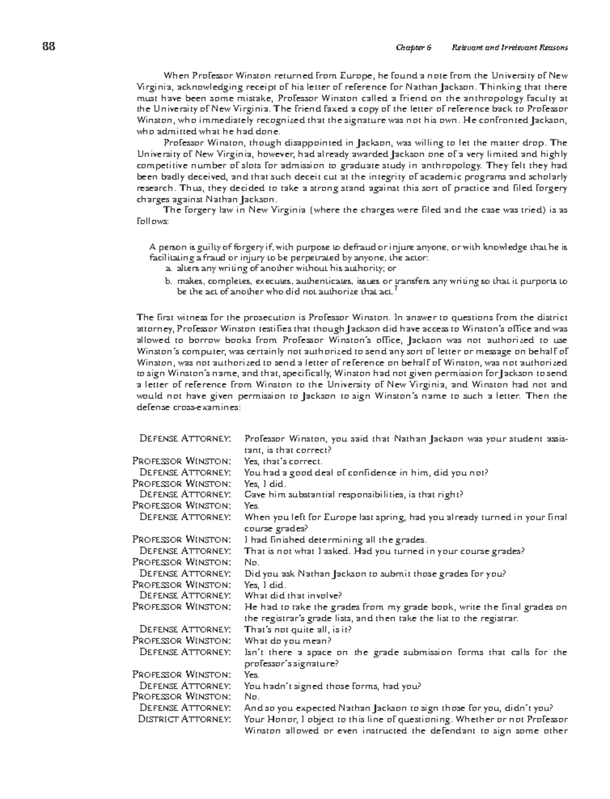 109 - Hello - 88 Chapter 6 Relevant and Irrelevant Reasons When ...