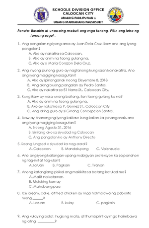 English 4 Q2 Week 5 - ENGLISH 4 Quarter 2 – Week 5 Module in Simple ...