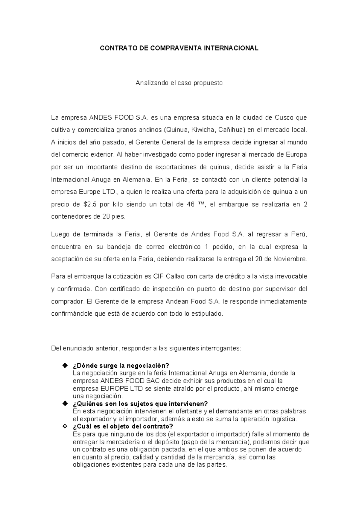 SEMANA 3 - SECION 1 - REPASO PARA CONTRATACION INTERNACIONAL - CARRERA ...