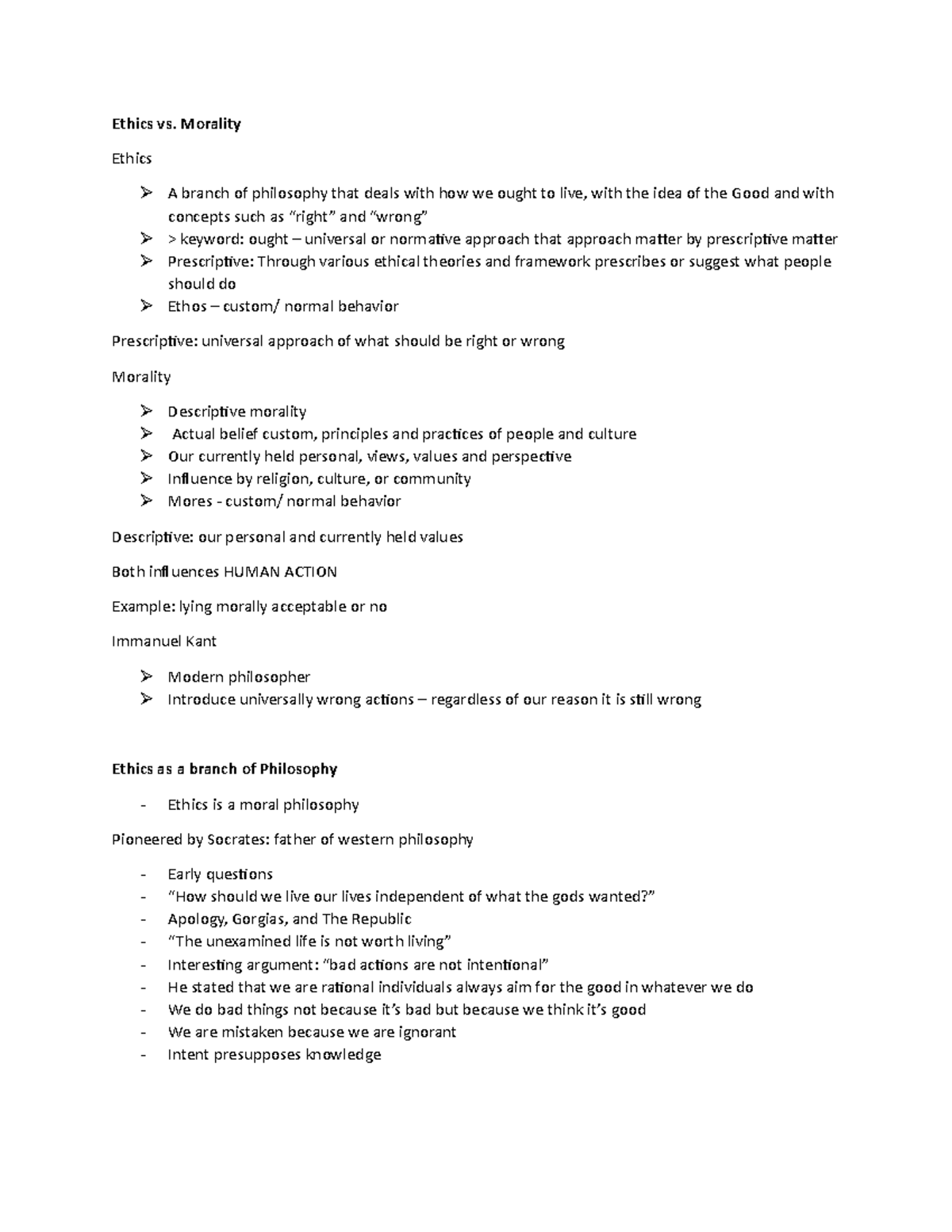 Ethics Vs Morality Ethics Vs Morality Ethics A Branch Of Philosophy