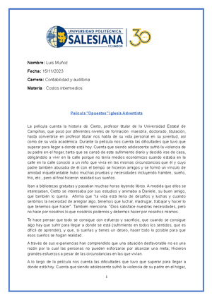 Elaboración DE Muffins DE LAS Semillas DE Frutipan - NIVELACION PERFIL ...