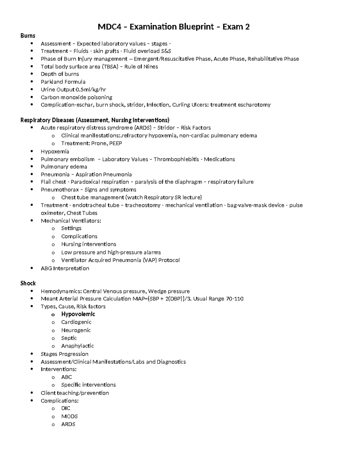 MDC4 Exam 2 Blueprint (2) (2) (2) - MDC4 – Examination Blueprint – Exam ...