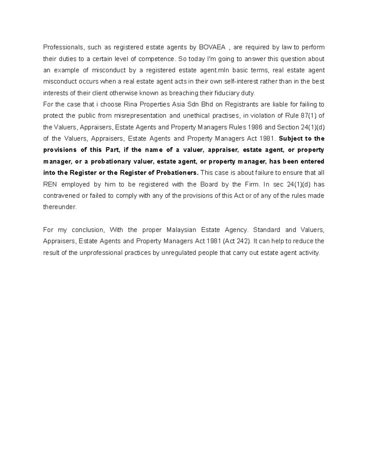 Hilmi - study case - Professionals, such as registered estate agents by ...