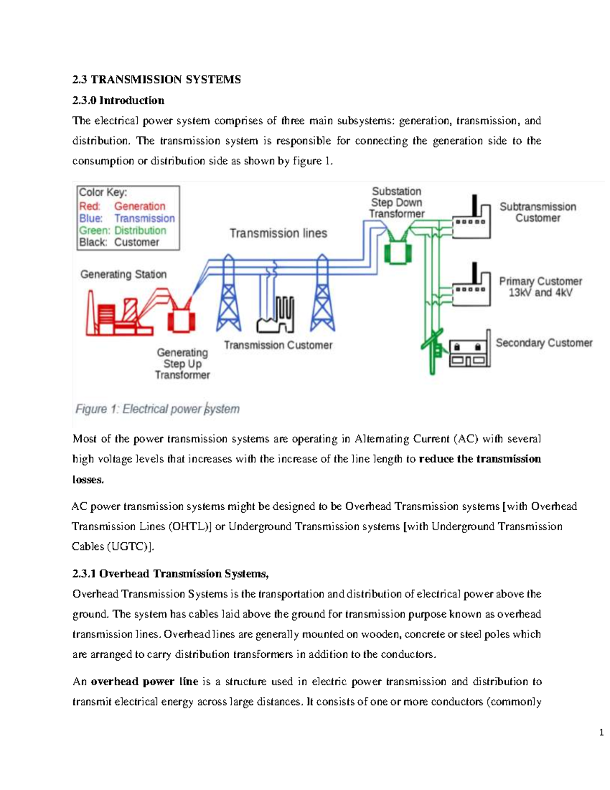 Transmission system components - 2 TRANSMISSION SYSTEMS 2.3 ...