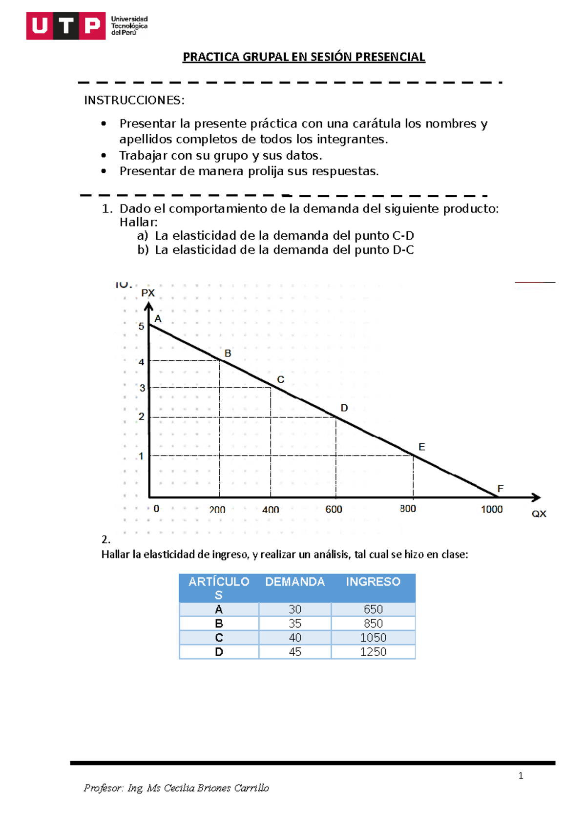 S06.s1 Tarea DE Clase - PRACTICA GRUPAL EN SESIÓN PRESENCIAL INSTRUCCIONES: Presentar la ...