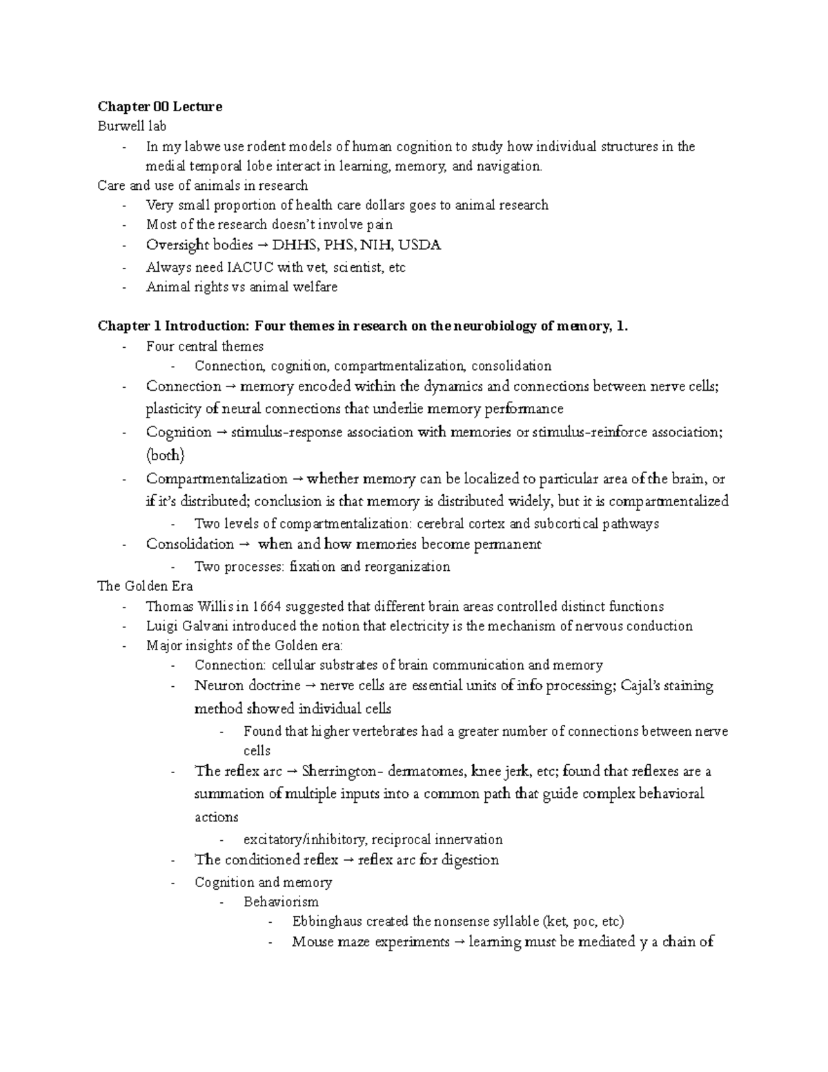 Lectures 1-26 and 1-28 Ch1 - Chapter 00 Lecture Burwell lab - In my ...