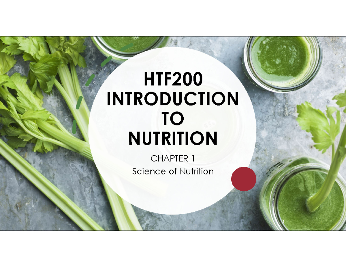 HTF200-Ch1- Intro - Lecturer notes for subject HTF200 CHAPTER 1 - HTF ...