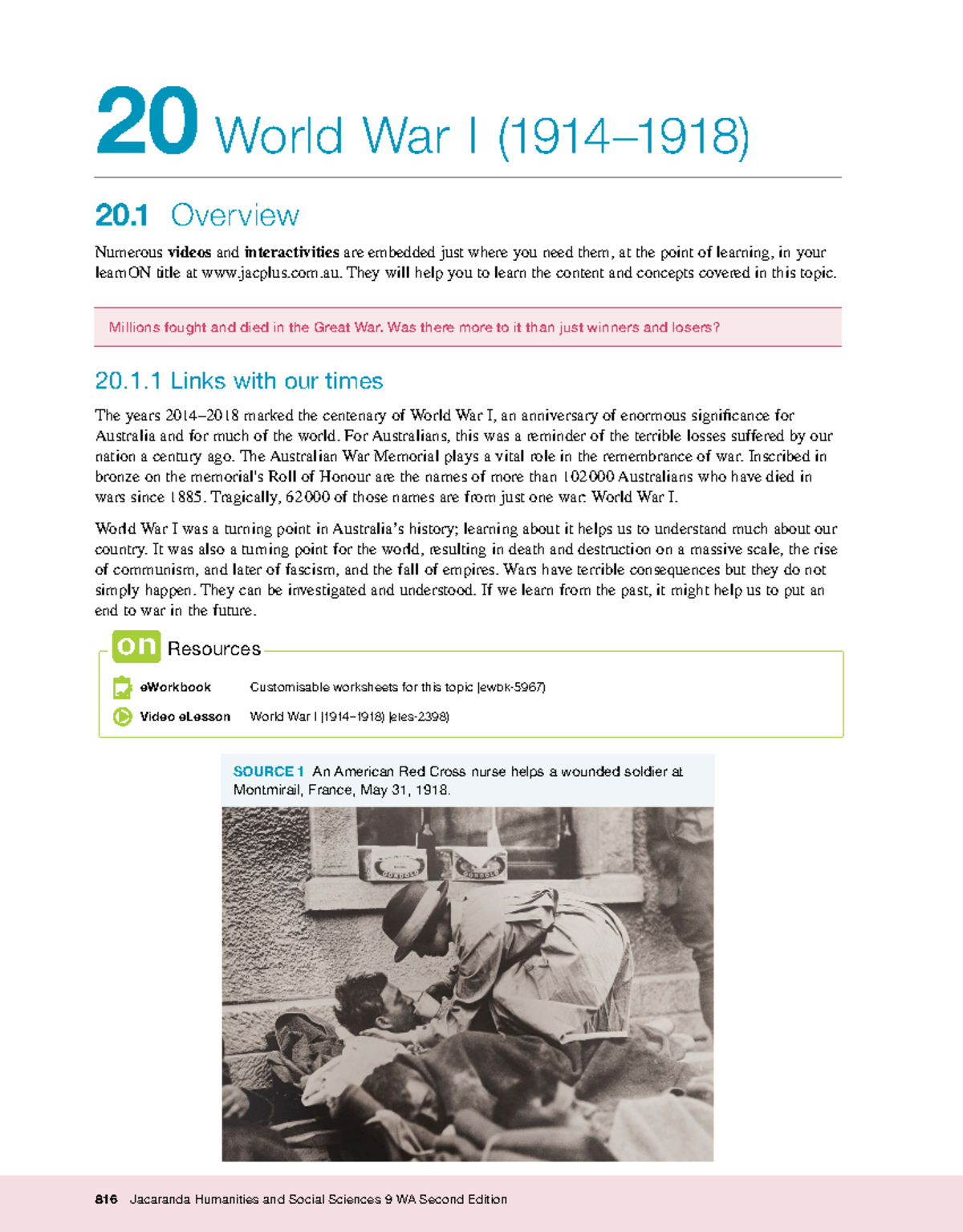 C20World War I - World War 1 - 20 World War I (1914–1918) 20 Overview ...