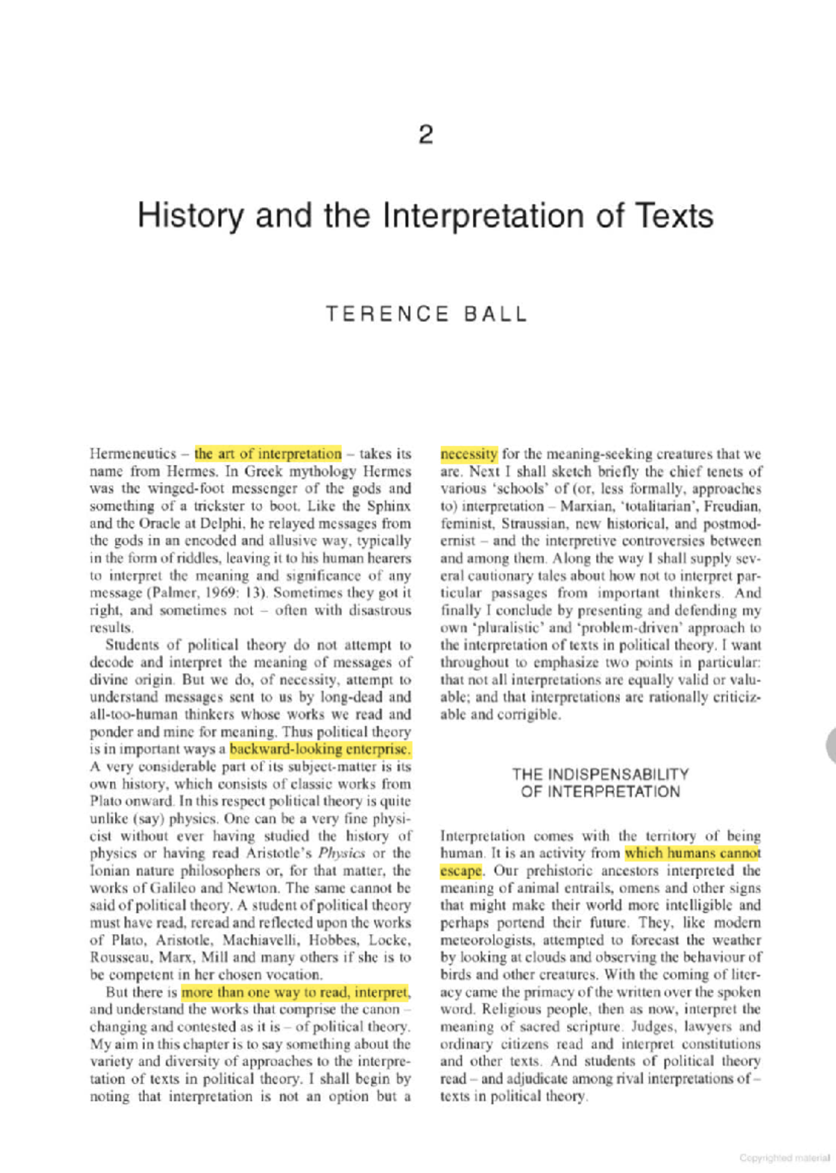 Terence ball - Terrence ball - Political science - Delhi University ...