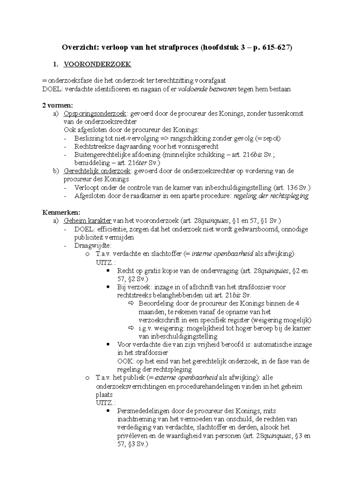 Overzicht - verloop van het strafproces - Overzicht: verloop van het ...