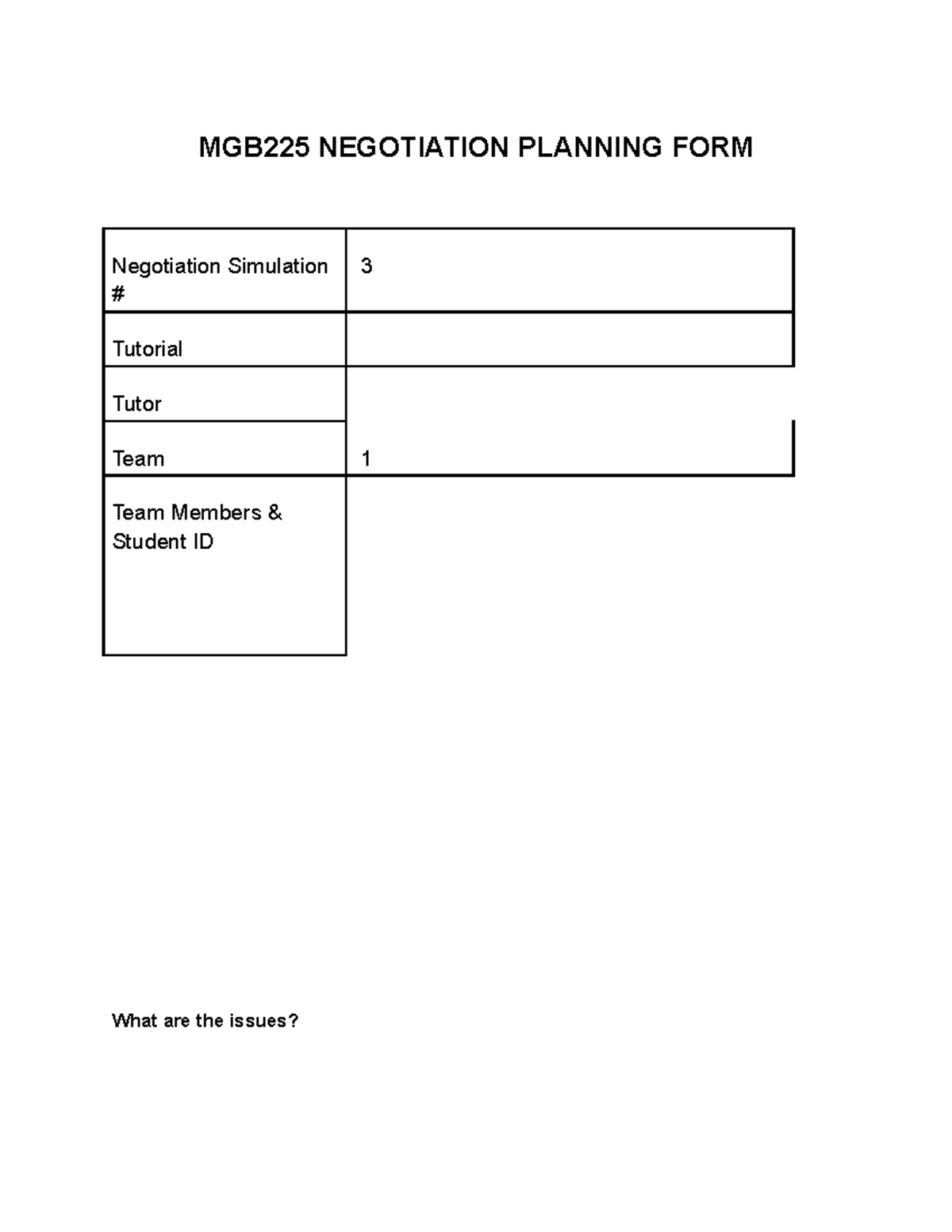 MGB225 Negotiation Planning FORM - MGB225 NEGOTIATION PLANNING FORM ...
