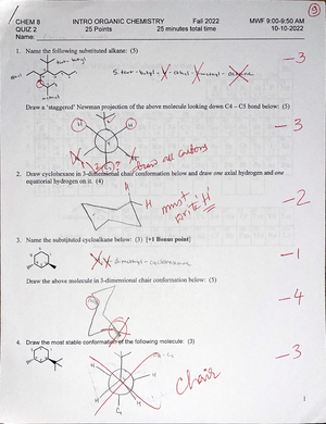 Organic Chemistry 128 A (Intro, Stereochemistry, Alkynes) - CHEM 128A ...