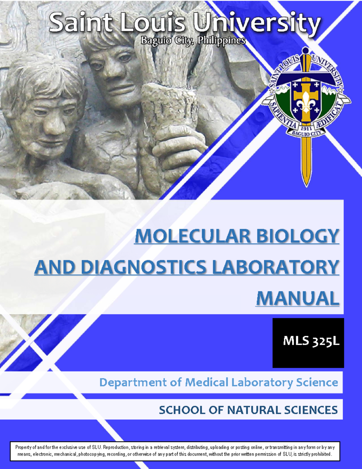 MLS325 Mol Bio Diag Exercise 1 - MLS 325L Department of Medical ...