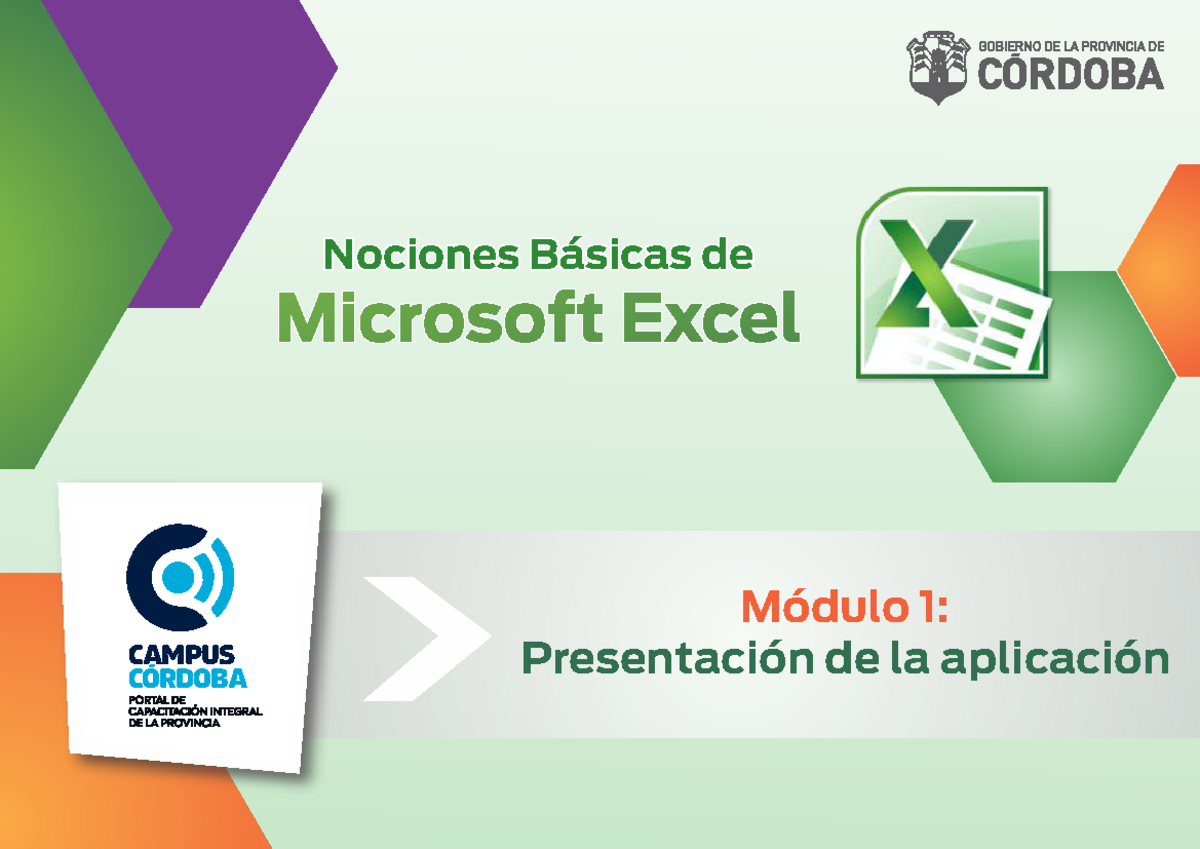 Nociones Básicas de Excel - Módulo-1 - Nociones Básicas de Módulo 1: Presentación de la ...