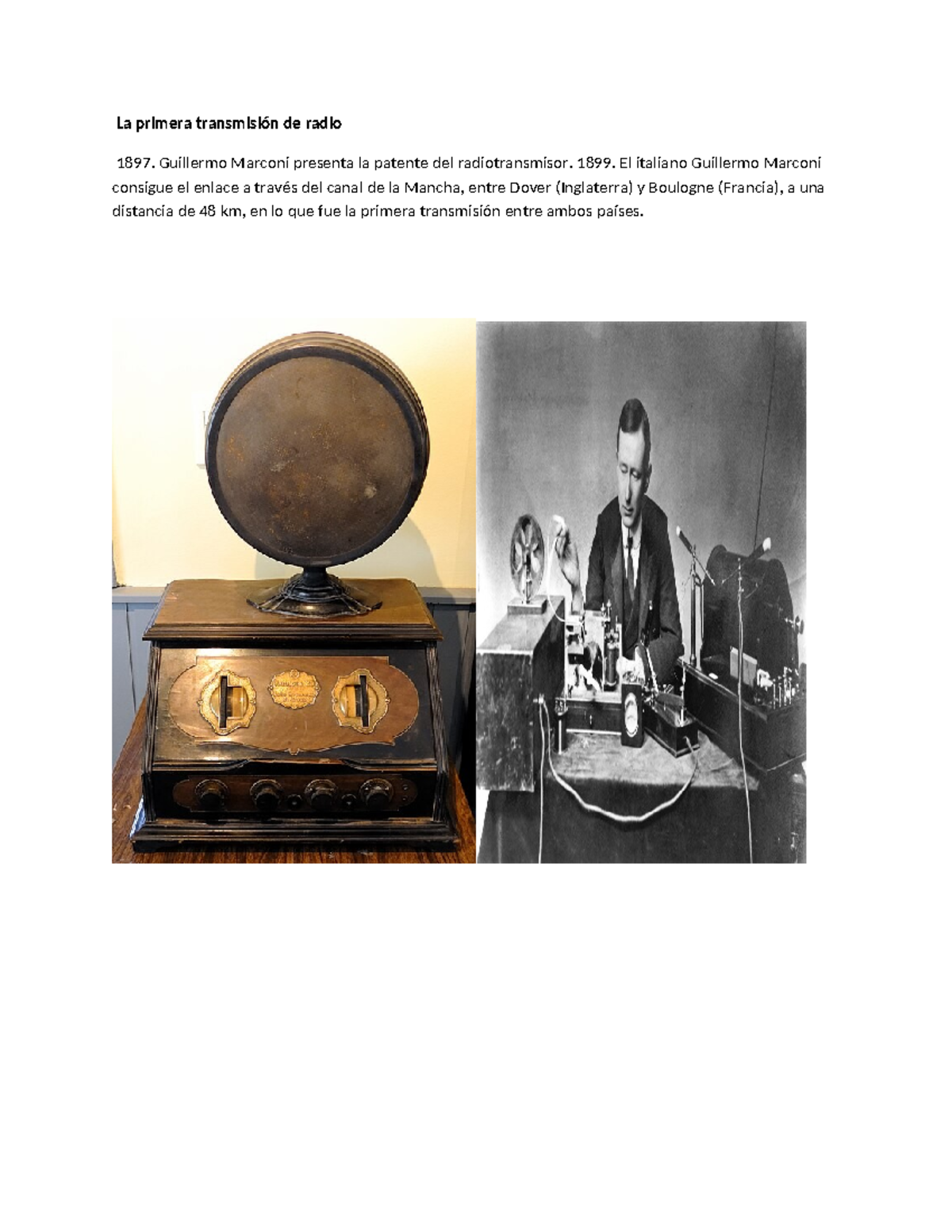 La primera tran-WPS Office - Espanol - La primera transmisión de radio ...