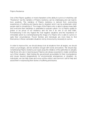 Reflection paper - Title: What I have learned? The principles of ...