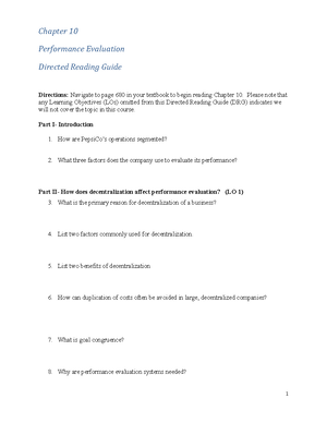 6e Ch 6 Directed Reading Guide - Chapter 6 Cost Behavior Directed ...