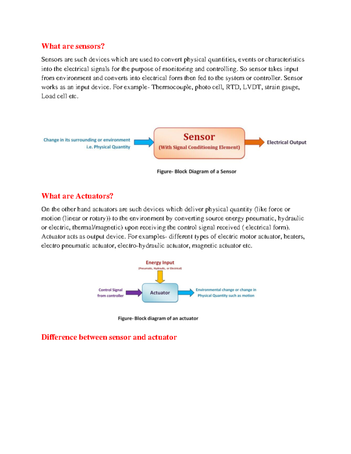 Unit1 - SATELLITE BASED NAVIGATION SYSTEMS - What are sensors? Sensors ...